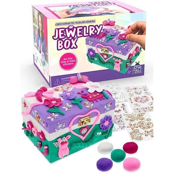 Storage & Organization | Design Your Own Cute Kids Jewelry Box Craft ...